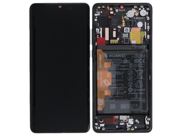 Display cu touchscreen si rama Huawei P30 Pro, 02355MUL, Black, Service ...
