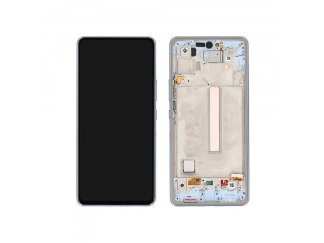Display cu touchscreen si rama Samsung Galaxy A53 5G, SM-A536B, Blue ...